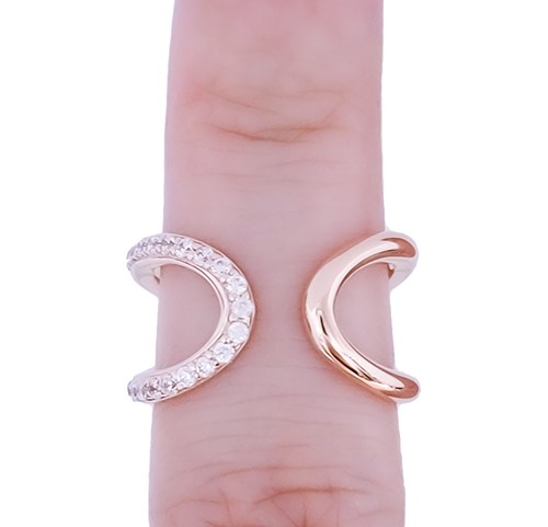 NEW 100% Authentic PANDORA Rose 14k Gold Wrapped Open Infinity Ring ...