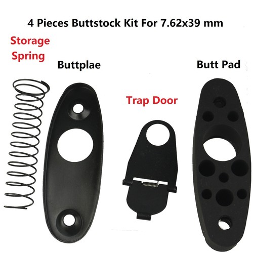 4PC Kit of Buttplate,Trap Door, Storage Spring & Butt Pad F 7.62x39mm ...