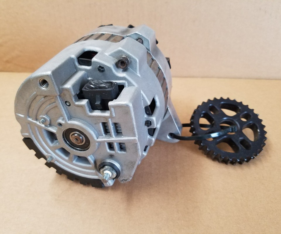 DELCO MINI ALTERNATOR RACE 1-WIRE Small One Wire with matching pulley ...