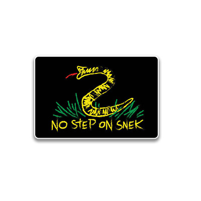 No Step on Snek Vinyl Sticker - 4 inch - Waterproof - High Res High ...