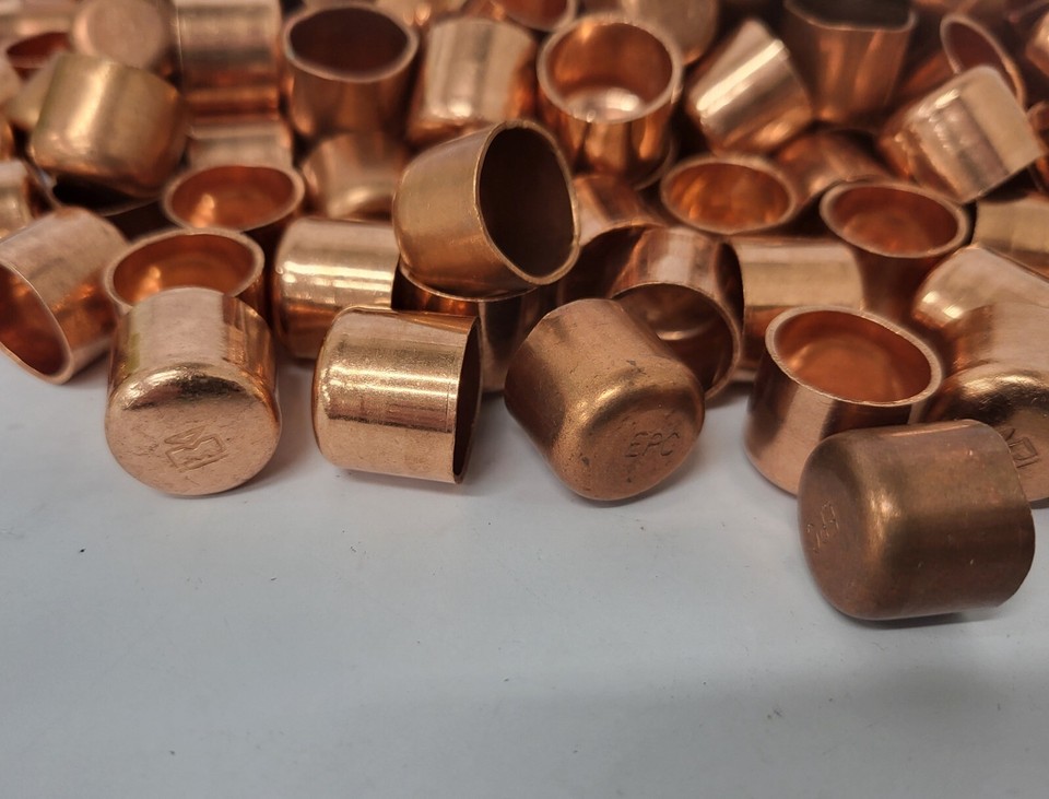 Copper Pipe Tube Caps - Various Sizes | eBay