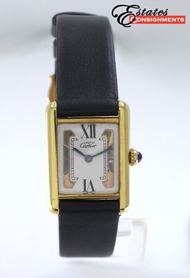 Cartier Tank Vermiel Cal. 157 5057001 Quartz Watch | eBay
