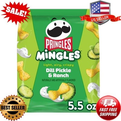 Pringles Mingles Dill Pickle and Ranch Puffed Snacks, Salty Snacks, 5.5 ...