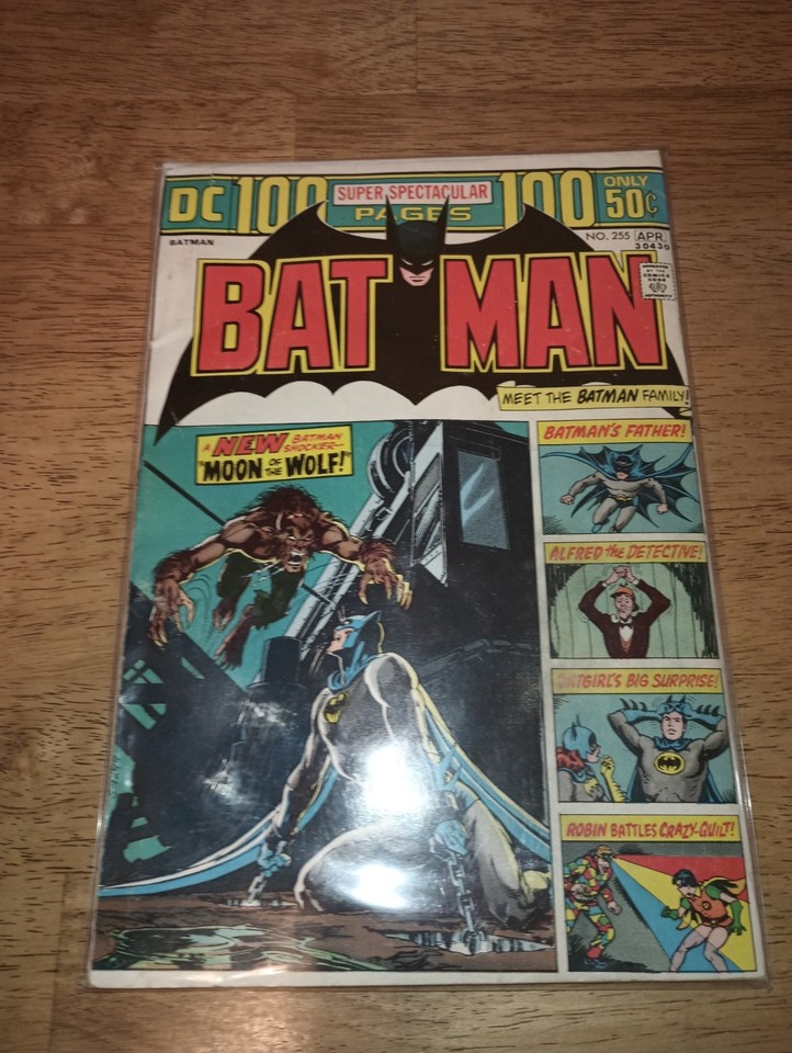 Batman #255 & #256 1974 1st app Anthony Lupus Neal Adams-Catwoman See ...