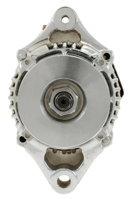Premium Chrome Mini Alternator for Hot Rod Race Car 70 Amp 12 Volt 1 ...
