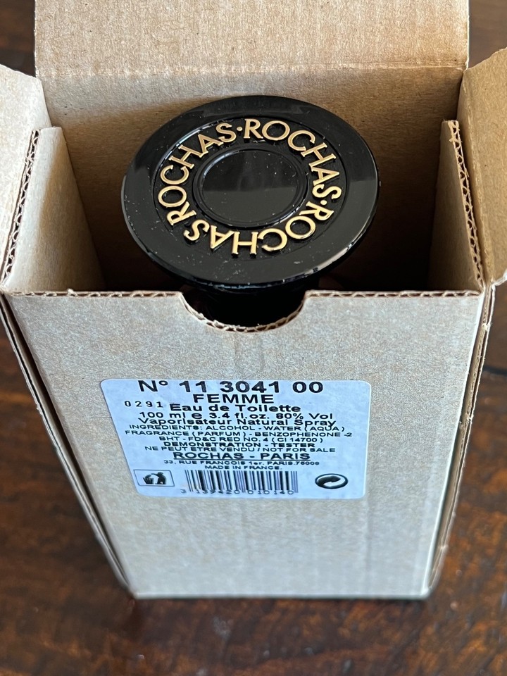 NEW Vintage Rochas FEMME Eau De Parfum Paris 3.4fl oz Original Formula ...