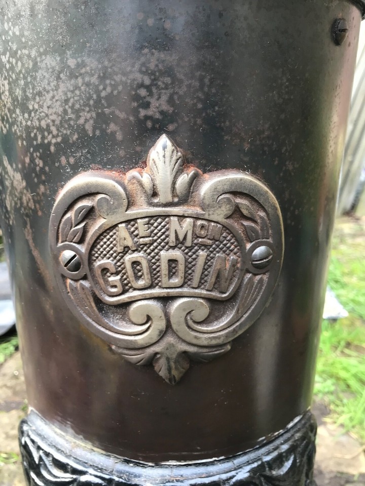 Lovely Antique Godin French Stove /Woodburner in great condition | eBay UK