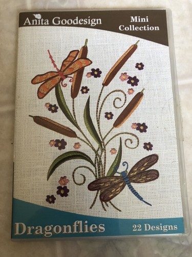 Anita Goodesign Embroidery Design CD Dragonflies Mini Collection 22 ...