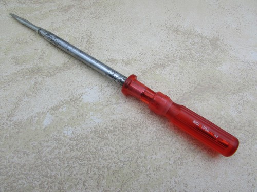 Vintage Quick-Wedge 1736 Flat Blade Screw Holding Screwdriver 3/16 X 6 ...