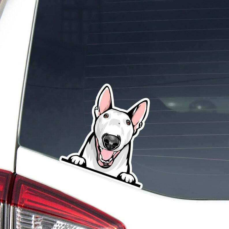 Bull Terrier Face Sticker