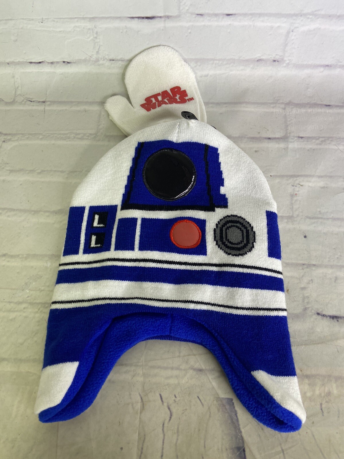 Disney Star Wars R2-D2 Toddler Boys Knit Beanie Hat Cap and Mittens Set ...