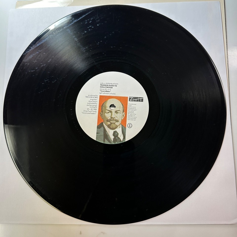 Two Tribes Vinyl Record LP Single 45 Rpm Frankie Goes To Hollywood 1984 ...