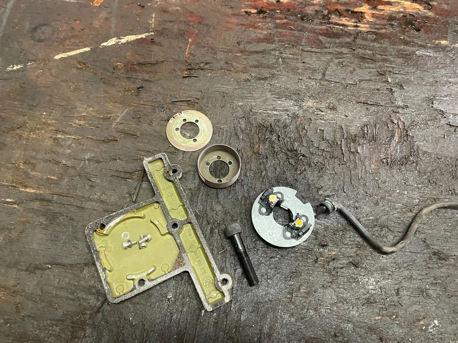 1985 BMW K100RS Points Timing Cover Ignition Pulse Sensor 1000 K100 RS ...