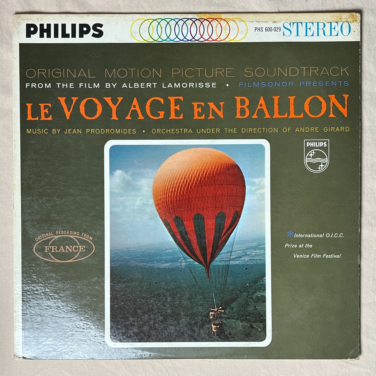 PRODROMIDES Le Voyage En Ballon 1960 Vinyl LP Philips PHS 600-029 - VG+ ...