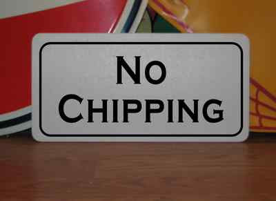 Vintage style NO CHIPPING Sign 4 Golf Course Country Club or Driving ...
