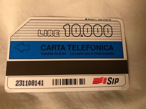 carta telefonica rara SIP 1994 | eBay
