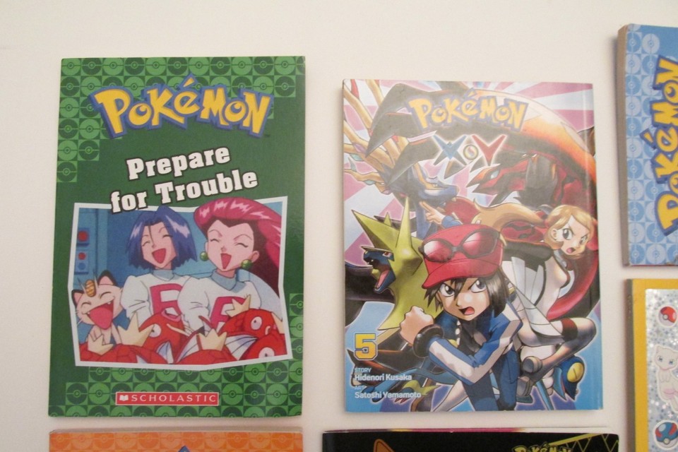 Pokemon Book Lot Scholastic Pokemon 5 Graphic Novel Coloring Book ...
