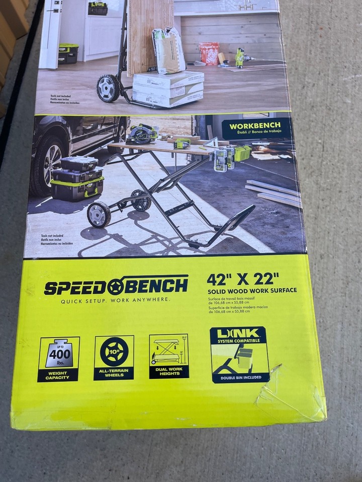 Ryobi STM202 SPEED BENCH Mobile Workstation Large 42" x 22" - New ...