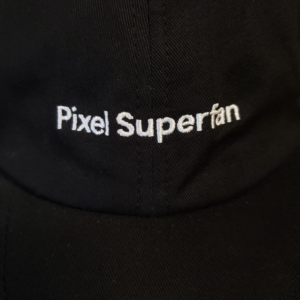 Pixel Superfan Hat Cap Strap Back Black Embroidered Google Logo Mens | eBay