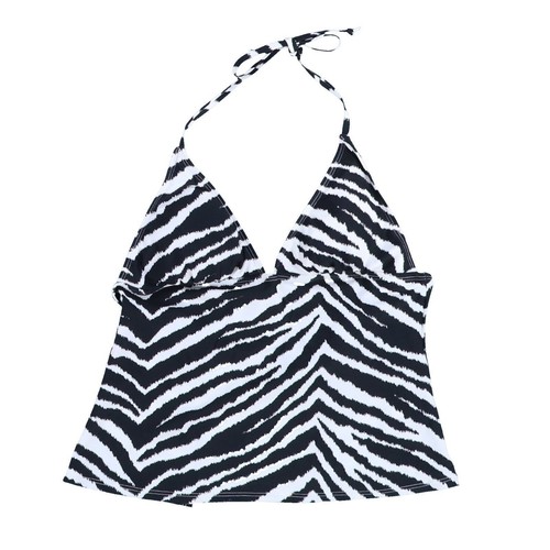California Waves Juniors Swim Halter Tankini Bathing Suit Top Swimsuit ...