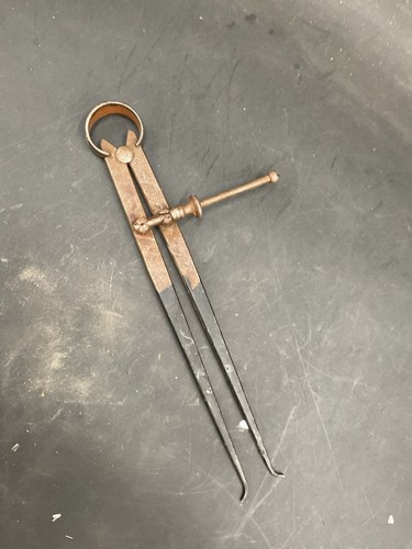 VTG The L.S. Starrett Co. Compass Caliper Machinist Drafting Metal Tool ...