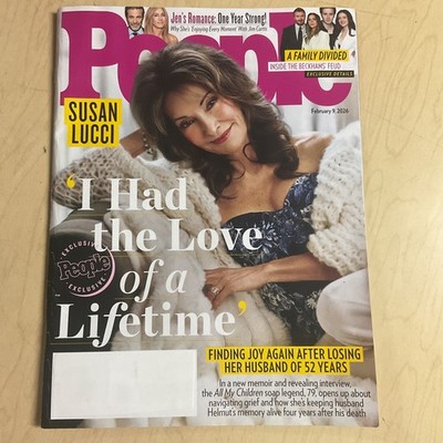 february 9 , 2026 People magazine Susan Lucci "I Had the Love of a ...