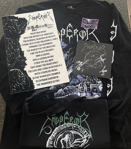 Emperor VIP Items 2025 US Tour Signed 7” Demos Vinyl + Poster XL Shirt ...
