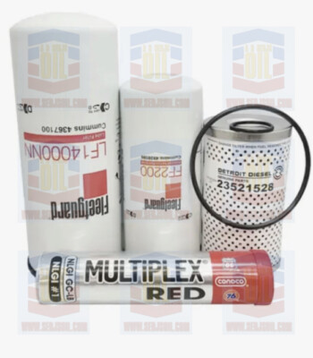 CUMMINS ISX15 OIL CHANGE KIT LF14000NN, FF2200, 23521528, FREE TUBE ...