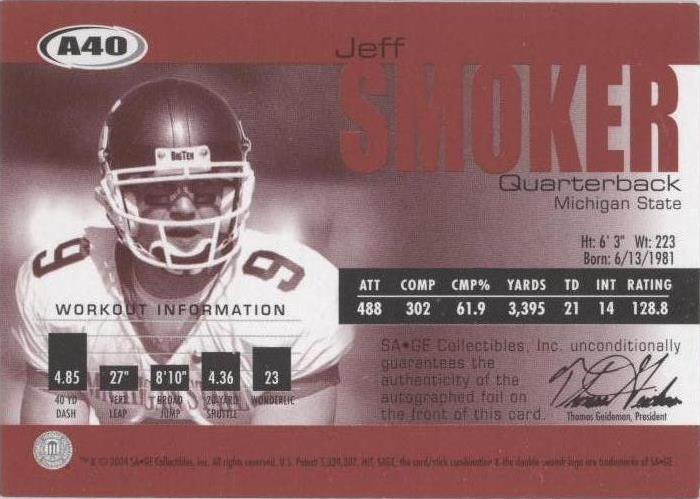 2004 SAGE Jeff Smoker #A40 for sale | eBay