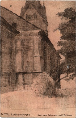 PC LATVIA MITAU JELGAVA LETTISCHE KIRCHE (a53059) | eBay
