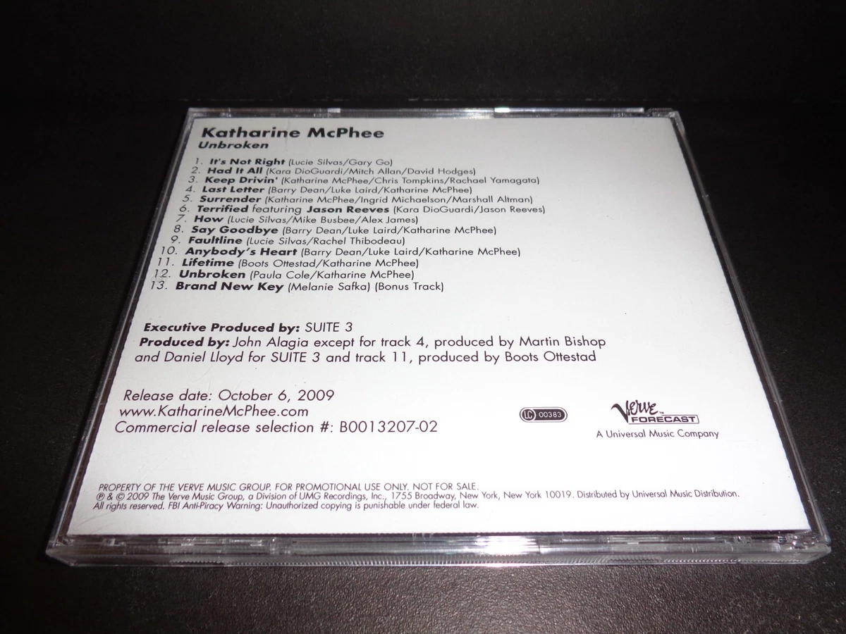 Unbroken Katharine Mcphee Album Cover