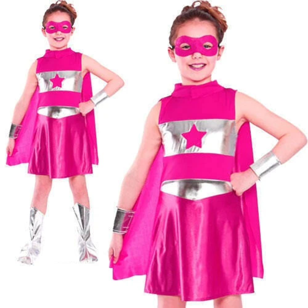 Girls Pink Superhero Mask