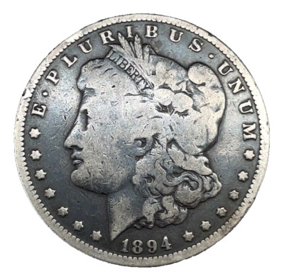 1894-O Morgan Dollar VF Very Fine Naturally Toned 90% Silver $1 US Coin ...