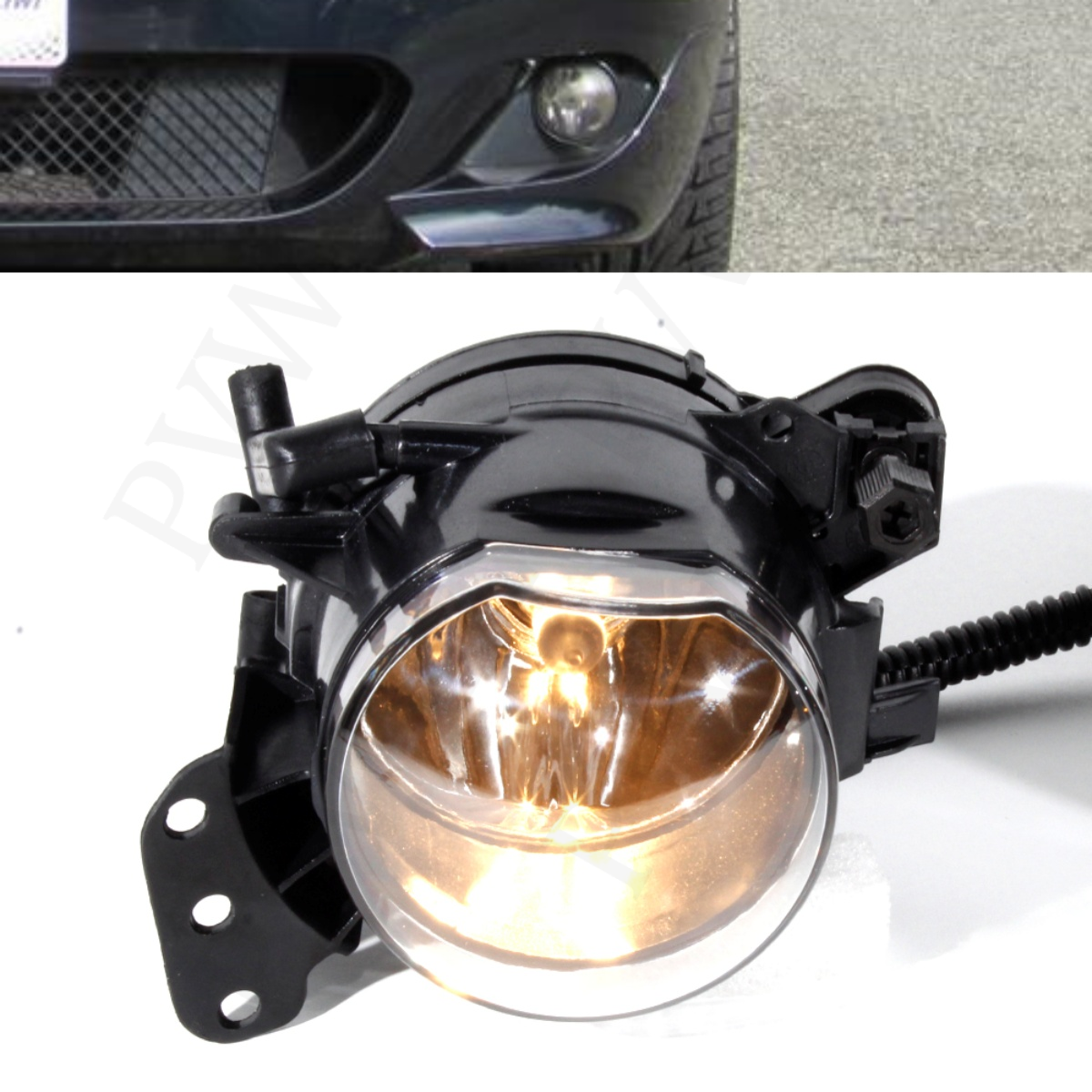 Bumper 9006 Halogen Fog Light Driving Lamp For BMW E60 03-09 M Sport LH ...