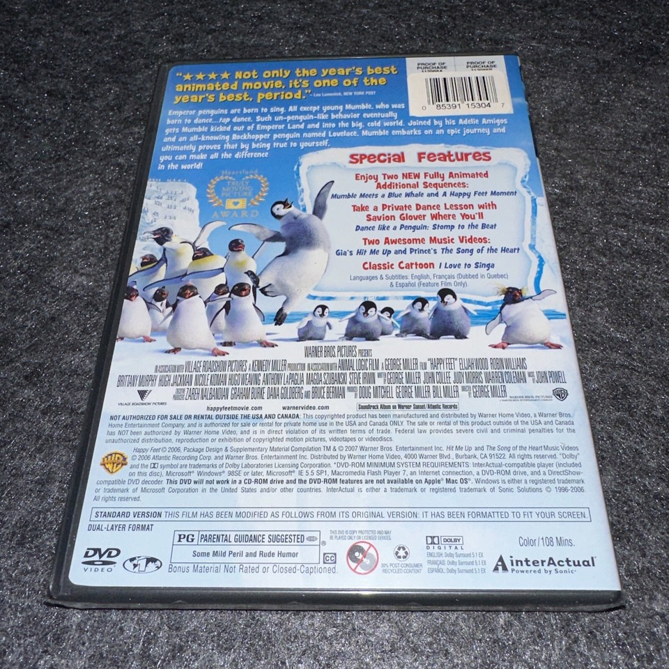 HAPPY FEET DVD BRAND NEW SEALED | eBay