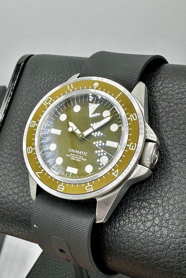 Unimatic U1-DZ Limited Edition Military Army Navigator Diver Olive ...