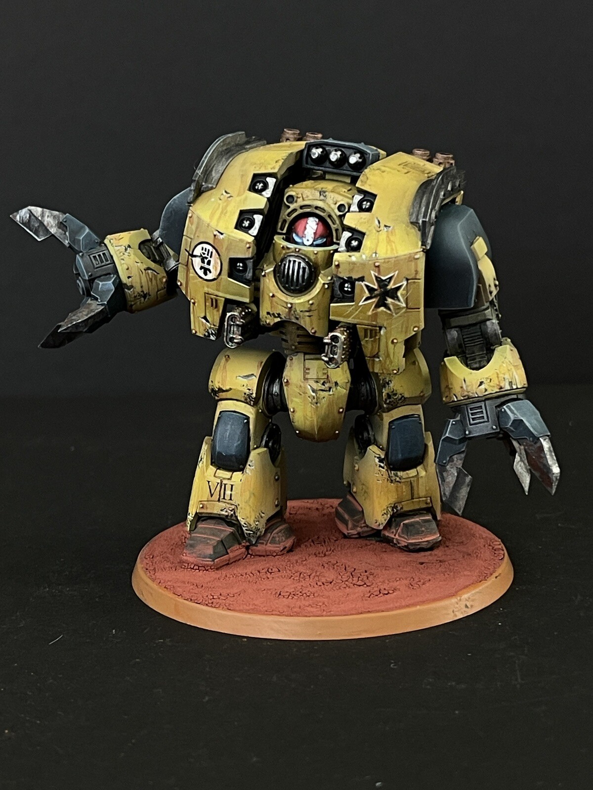 Imperial Fist Painted Claw Leviathan Dreadnought Warhammer Horus Heresy ...