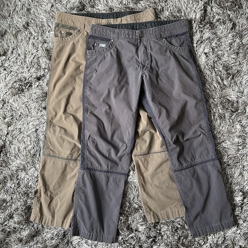 Kuhl Pants LOT Of (2) Mens 36 Khaki Grey Radikl Straight Hiking Trail ...