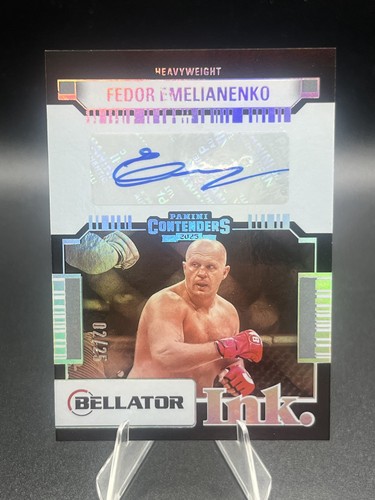 2025 Panini Contenders PFL Fedor Emelianenko Bellator Ink Auto SSP #'d ...