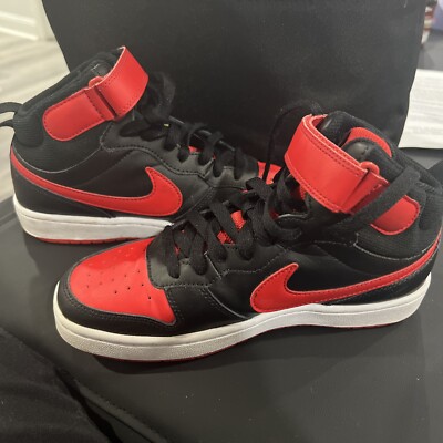 Nike Court Borough Mid 2 Boys Size 5y Red Athletic Shoes Nike Court Borough Mid 2 Boys Size 5y Red Athletic Shoes