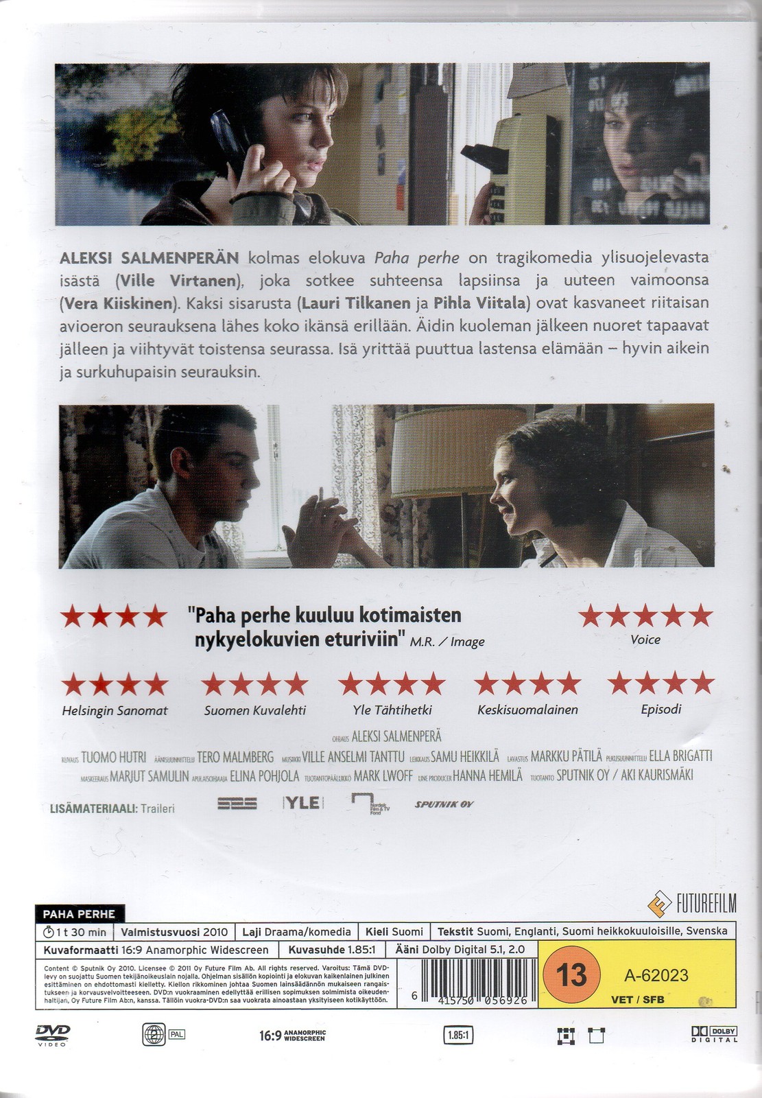 Paha Perhe (bad Family) Finnish DVD English Subtitles Produced by Aki ...