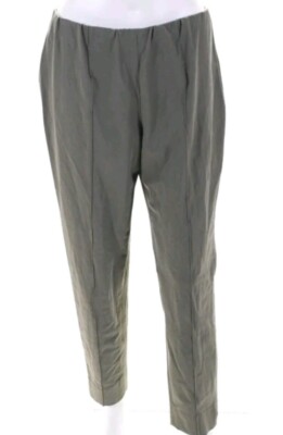 $295 Basler Color Sage Cotton Blend Stretch Trouser Pants Sz EU 40 /US ...