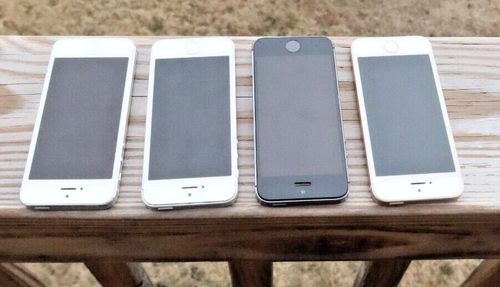 LOT Apple Iphones Smart Cell Phones A1429 A1662 SE A1533 Gray Gold Good ...