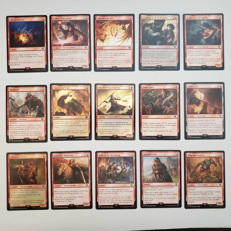 MTG Lord of the Rings Commander EDH The Balrog Durins Bane Deck | eBay