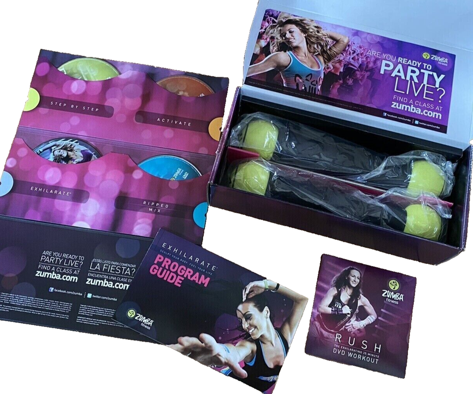 Zumba Fitness Exhilarate Body Shaping System w/ 5 DVDs (Multi, Small ...
