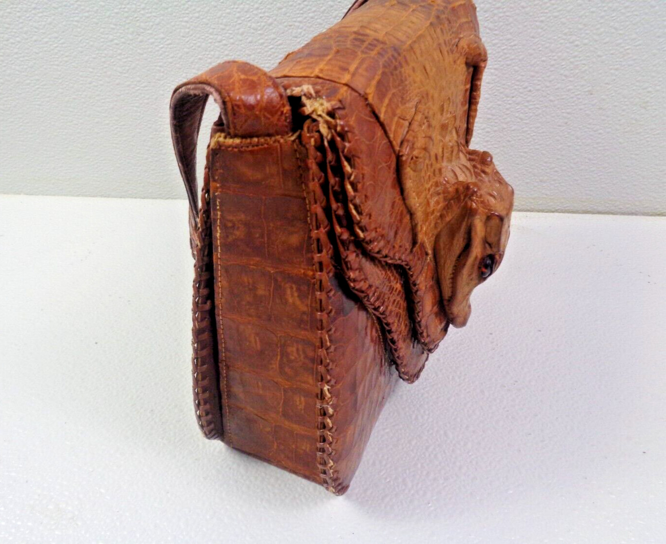 Vintage 1950's Genuine Baby Alligator Hand bag purse … - Gem