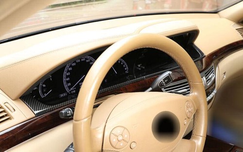 For Benz S-Class W221 2008-2012 Carbon Fiber Dashboard Panel Frame ...