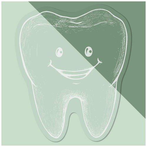 'Smiling Tooth' Static Window Clings / Stickers (WC052959) | eBay UK