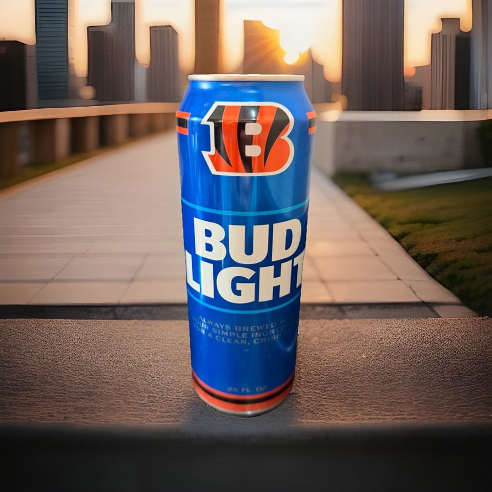 Cincinnati Bengals TALL BEER CAN Budlight Collectors empty can limited ...
