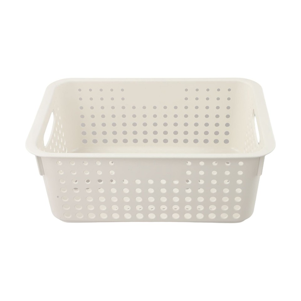 Plastic Storage Basket for Home Desktop Kitchen Bath Use Multiple Sizes ...